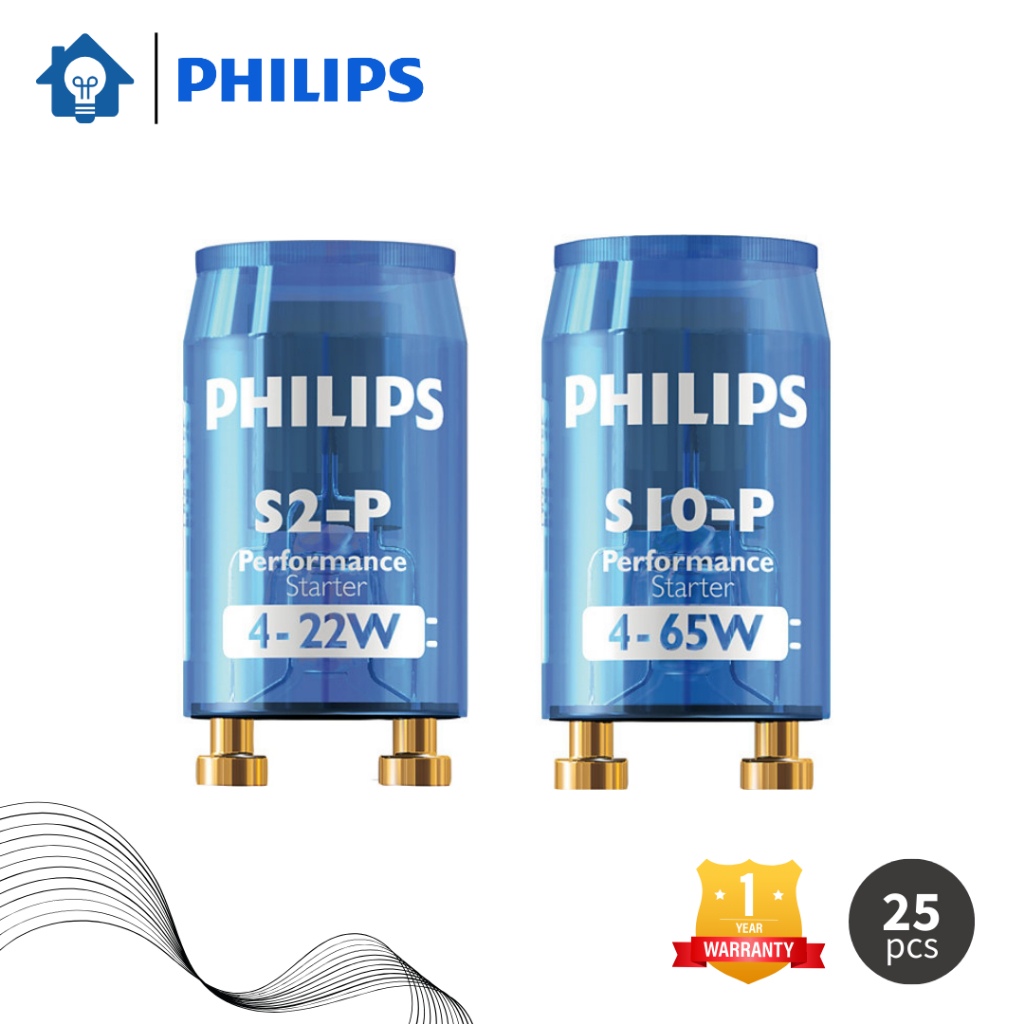 Philips TLD S2 S10 Fluorescent Safety Starter ( 25 pcs ) | Shopee ...