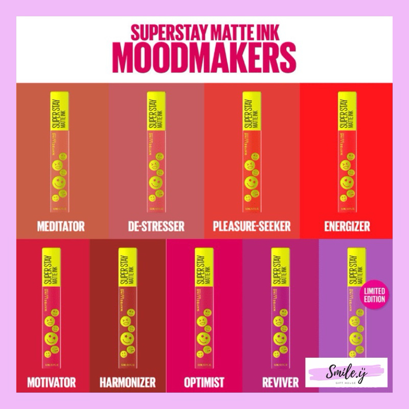 MAYBELLINE Super Stay Matte Ink Mood Maker Collection | Shopee Philippines