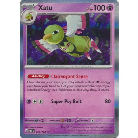 Pokemon TCG Xatu 072/182 Holo - SV04 Scarlet & Violet: Paradox Rift ...