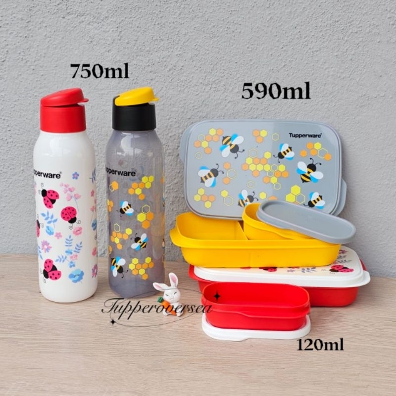 Tupperware Whimsical Garden / Foodie Buddy Set - LadyBugs / Busy Bee ...