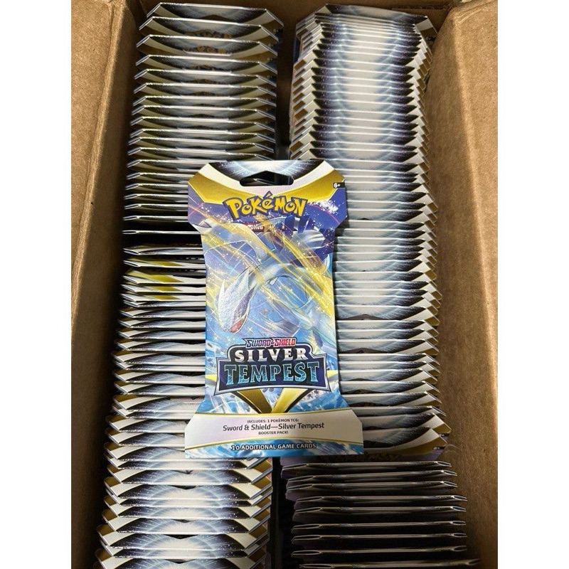 Pokemon TCG SS12 Sleeved Booster Pack - Silver Tempest ST Pokemon Cards ...