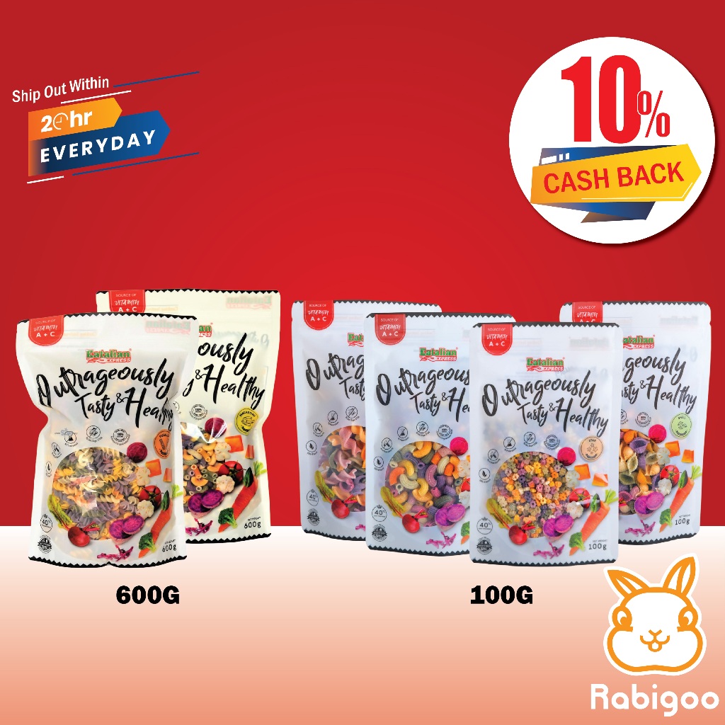 EATALIAN EXPRESS VEGGIE PASTA 100G/600G (8M+) | Shopee Philippines