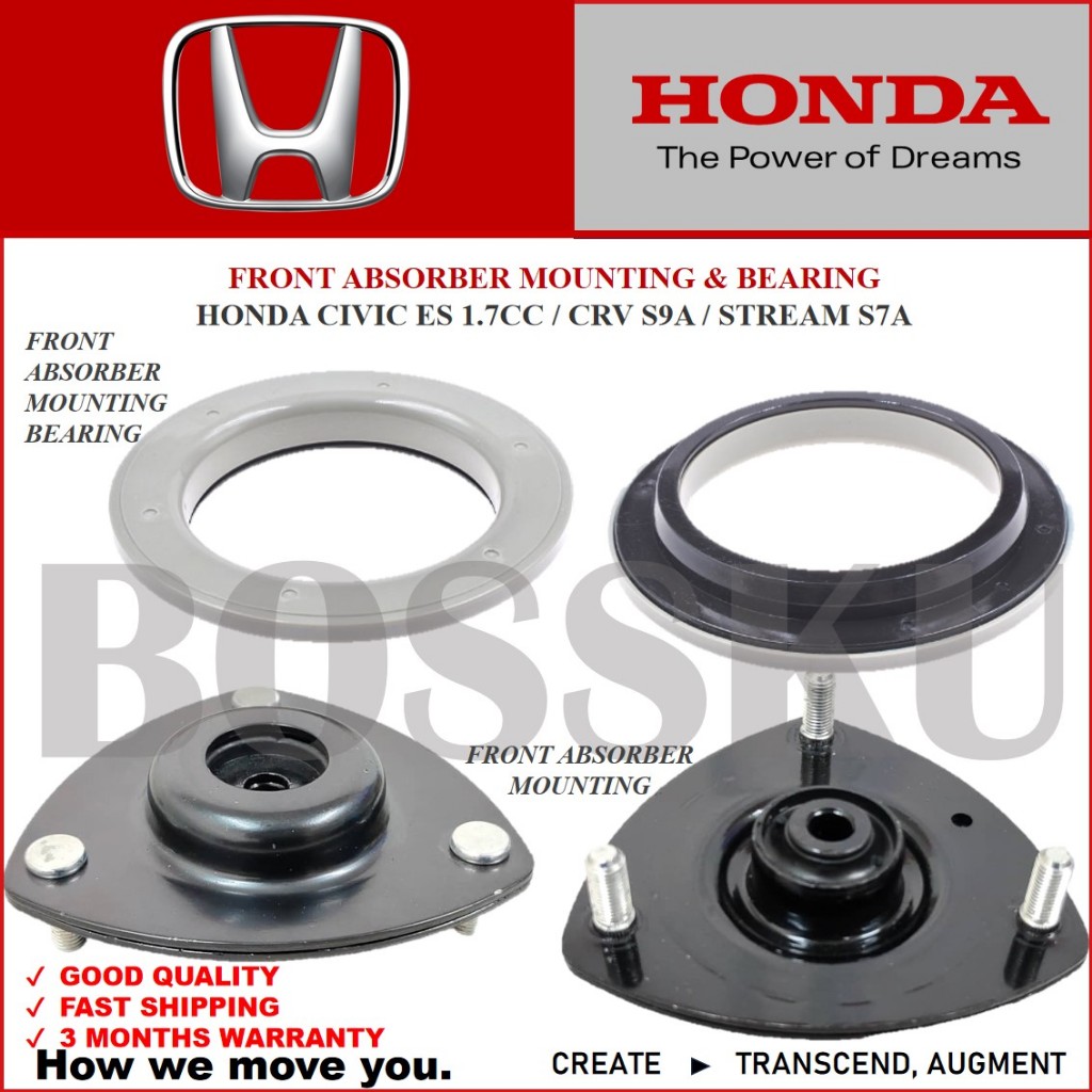 DEPAN FRONT ABSORBER MOUNTING & FRT ABS MTG BEARING -HONDA CIVIC ES 1 ...