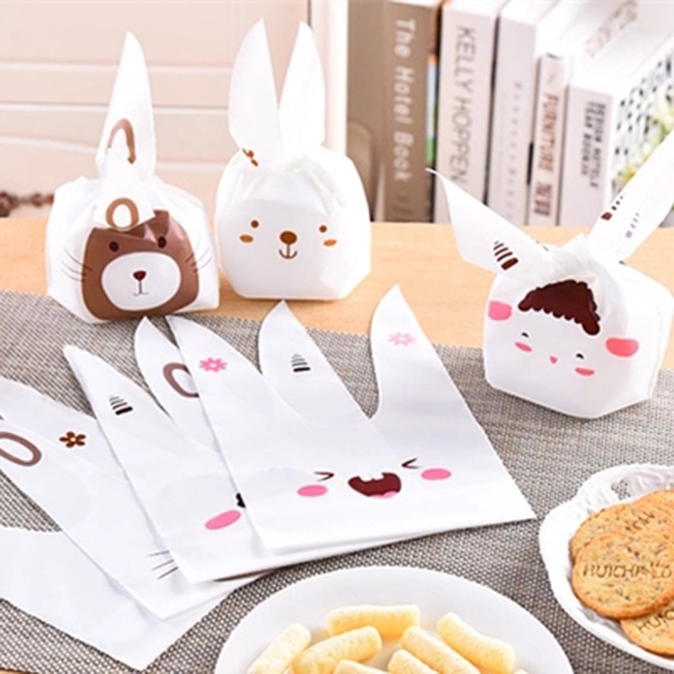50pcs Bakery Cookie Candy Plastic Party Door Bag (Small) | Shopee ...