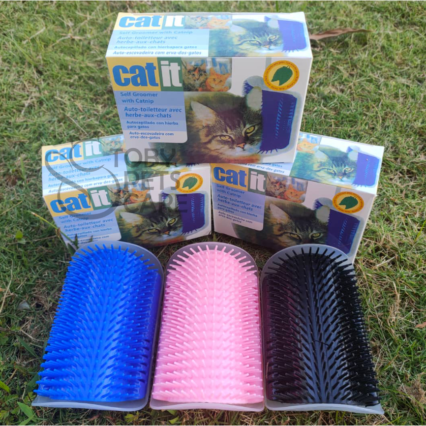 Self Groomer with Catnip (free catnip inside) Tempat garu/ berus bulu ...