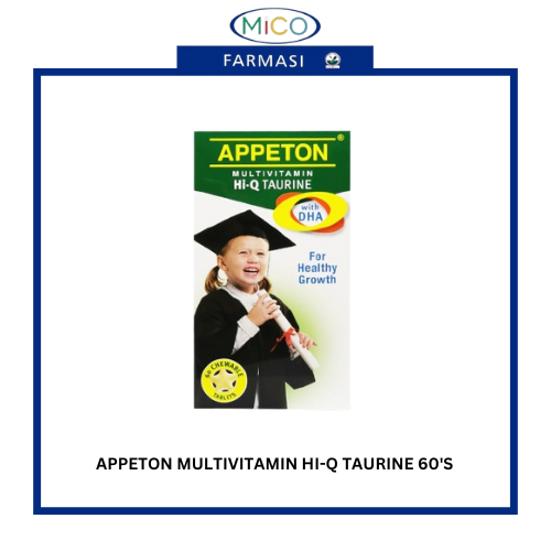 APPETON MULTIVITAMIN HI-Q TAURINE CHEWABLE 60'S - [EXP: - ] | Shopee ...