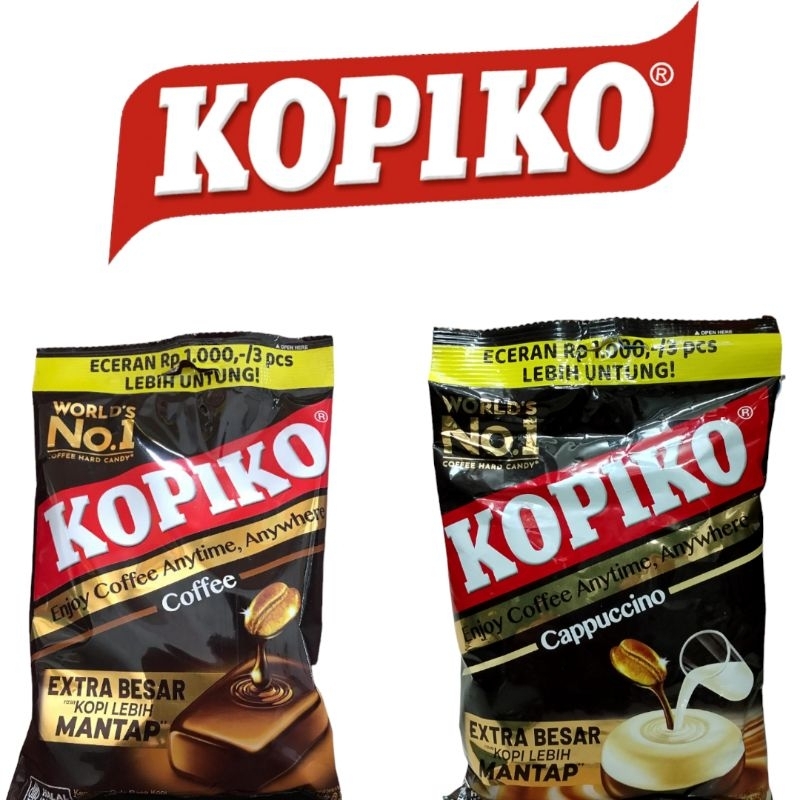 Kopiko Coffee Candy, Cappucinno Extra Large - 175 gr (Single Pack ...