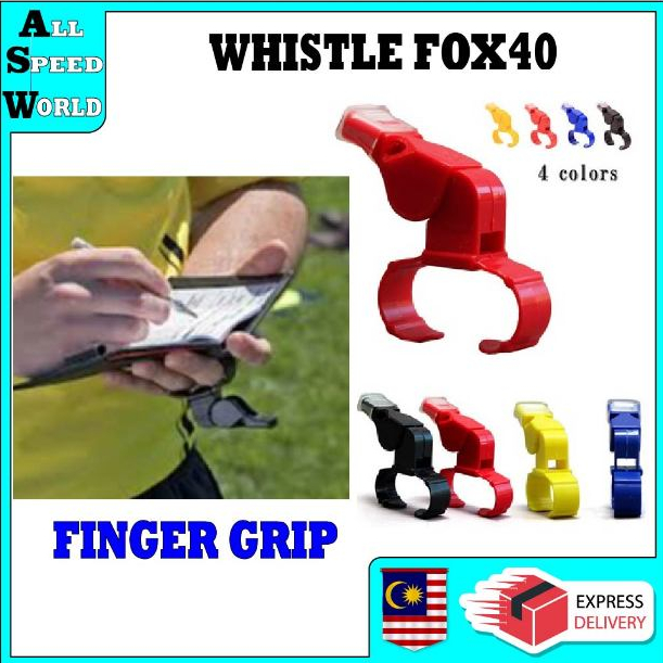 WHISTLE FOX 40 FINGER GRIP / WISEL REFEREE / WISEL PEMEGANG JARI ...