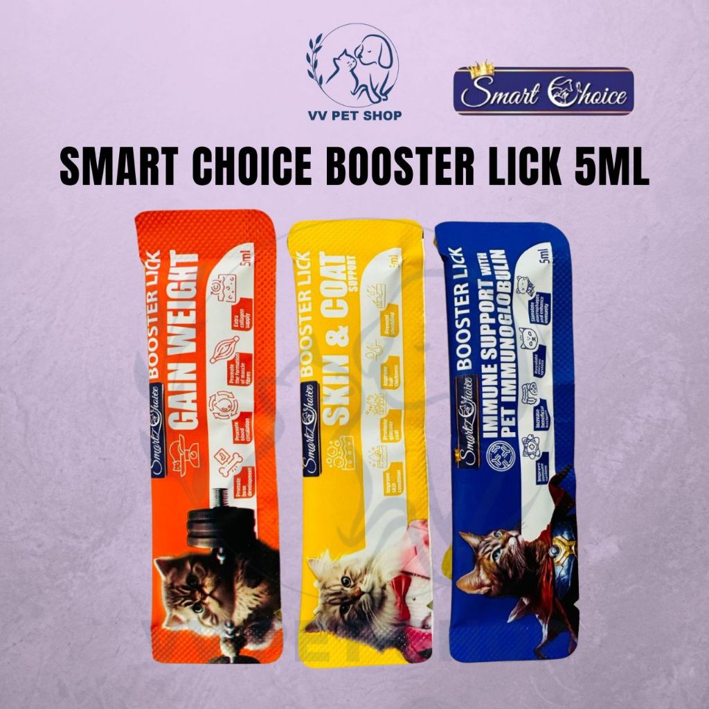 Smart Choice Cat Booster Lick Stick 5mL-Makanan Jajan Booster Kucing ...