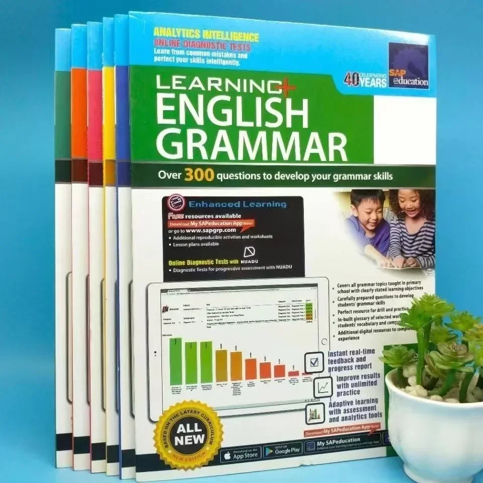 grammar exercise book and SAP Learning Vocabulary English Workbook ...