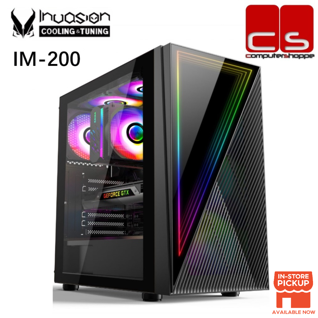 Invasion IM-200 ATX Mid-Tower Gaming Casing with ARGB Fan (AURORA FAN ...