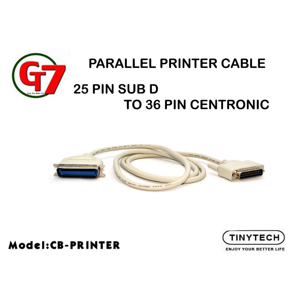 TINYTECH Db25 to CN36 Parallel Port Printer Cable LPT Data Cable 25 ...