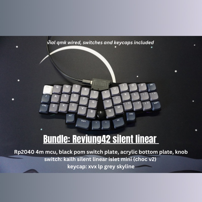 Reviung42 lp choc v1/v2 qmk vial ergonomic keyboard | Shopee Philippines
