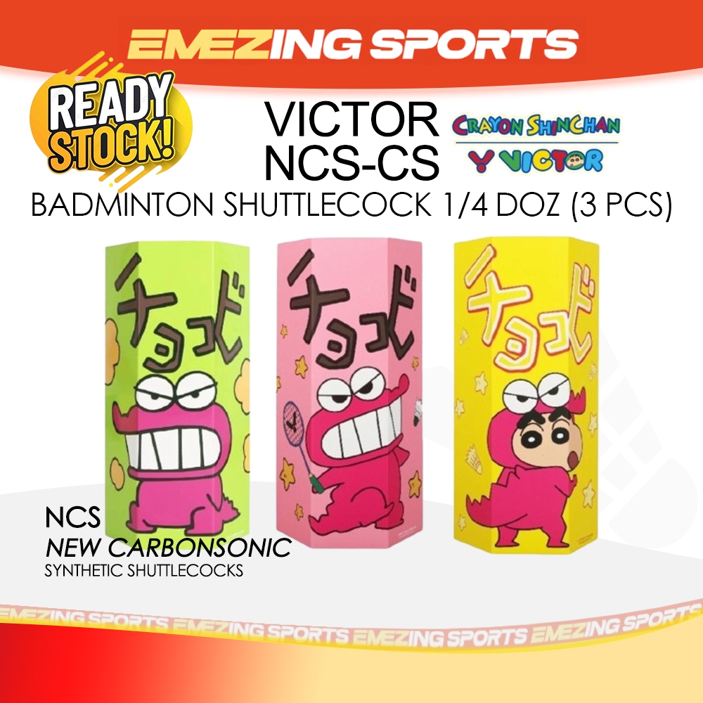 (Victor X Crayon Shin-chan) VICTOR NCS SYNTHETIC 1/4 DOZEN (3 PCS ...