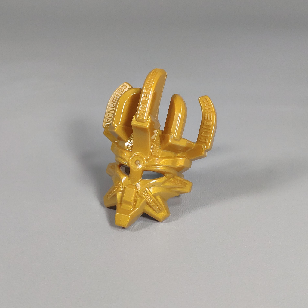 Lego Bionicle Mask - Pearl Gold Mask of Creation G2 Ekimu (Part ID ...