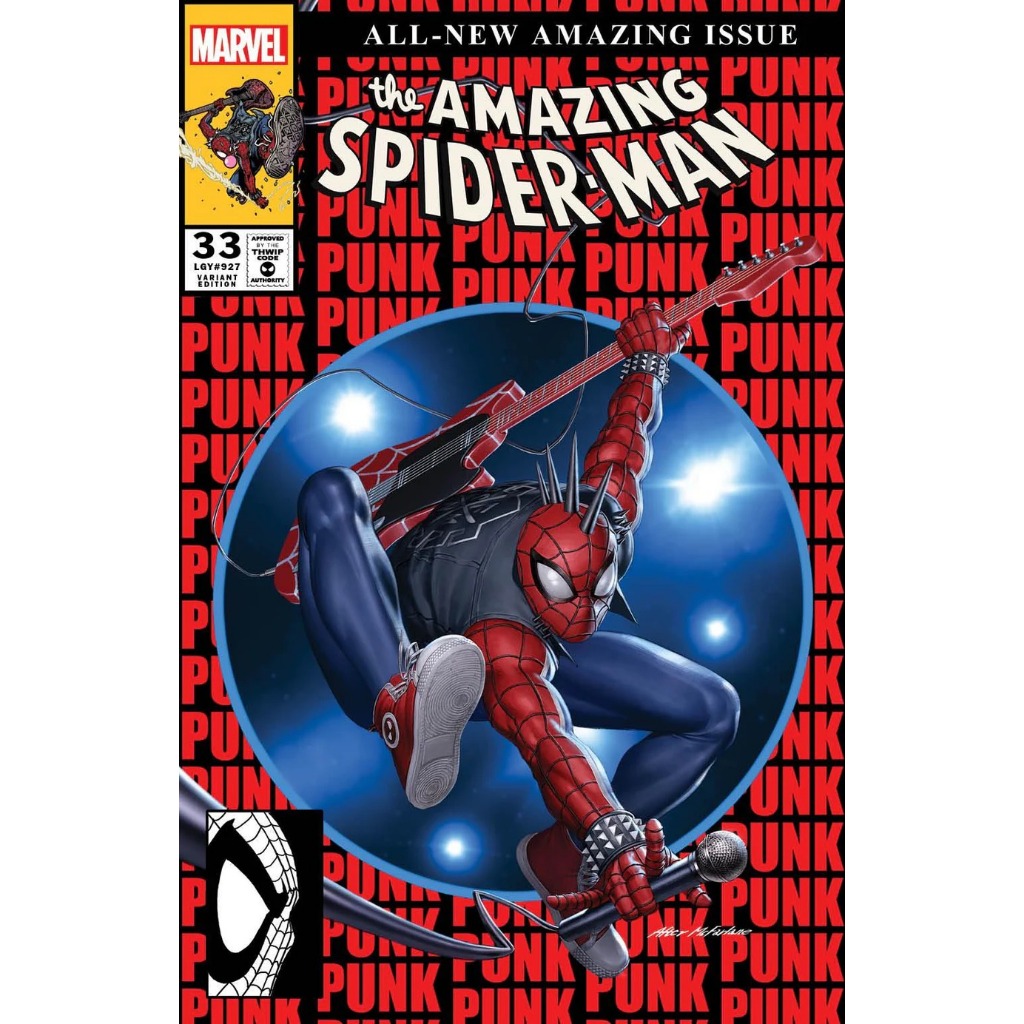AMAZING SPIDER-MAN 33 SPIDER-PUNK ASM 300 HOMAGE YOON JUNGGEUN ...