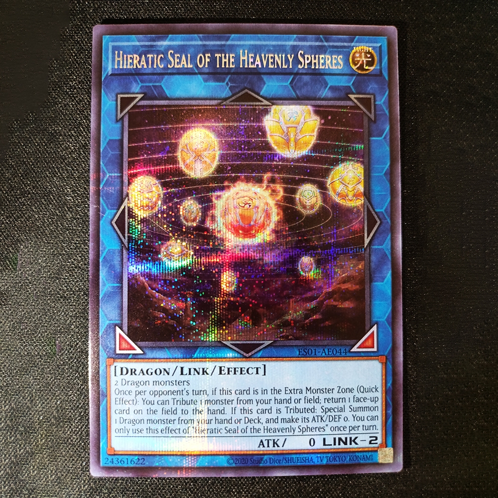 YUGIOH ES01-AE044 Hieratic Seal of the Heavenly Spheres [SER] | Shopee ...