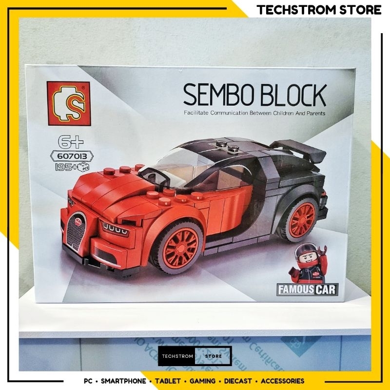 SEMBO BLOCK RACING HYPERCAR SUPERCAR BUILDING BRICK 607013 | Shopee ...