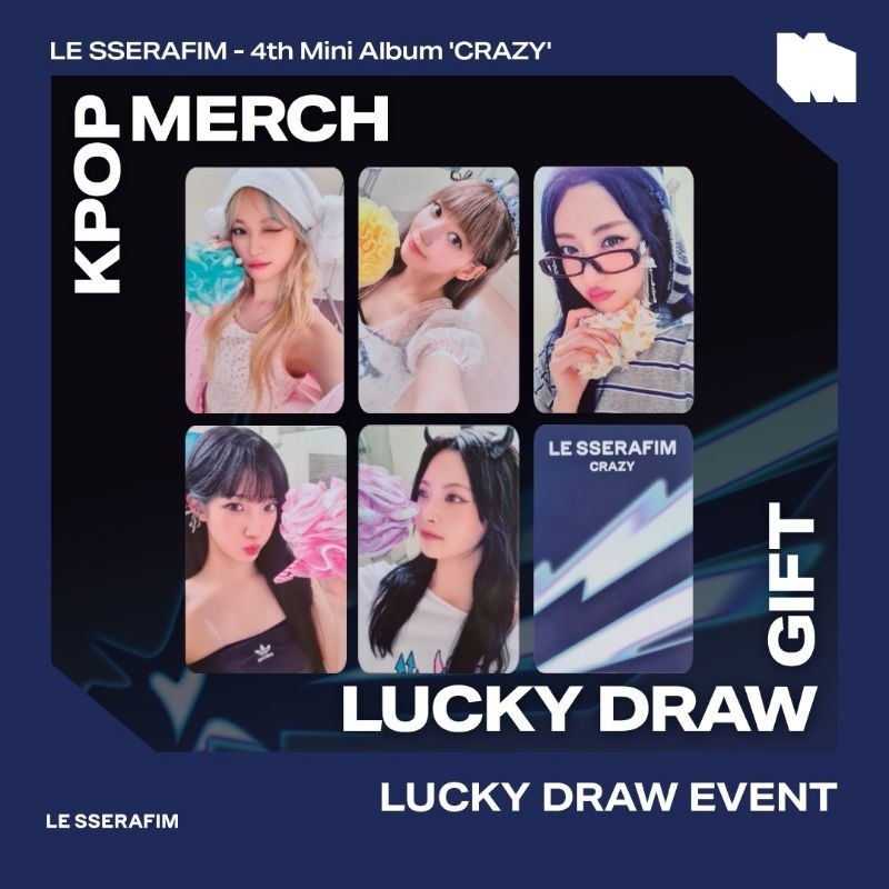 LE SSERAFIM CRAZY KPOP MERCH LUCKY DRAW | Shopee Philippines
