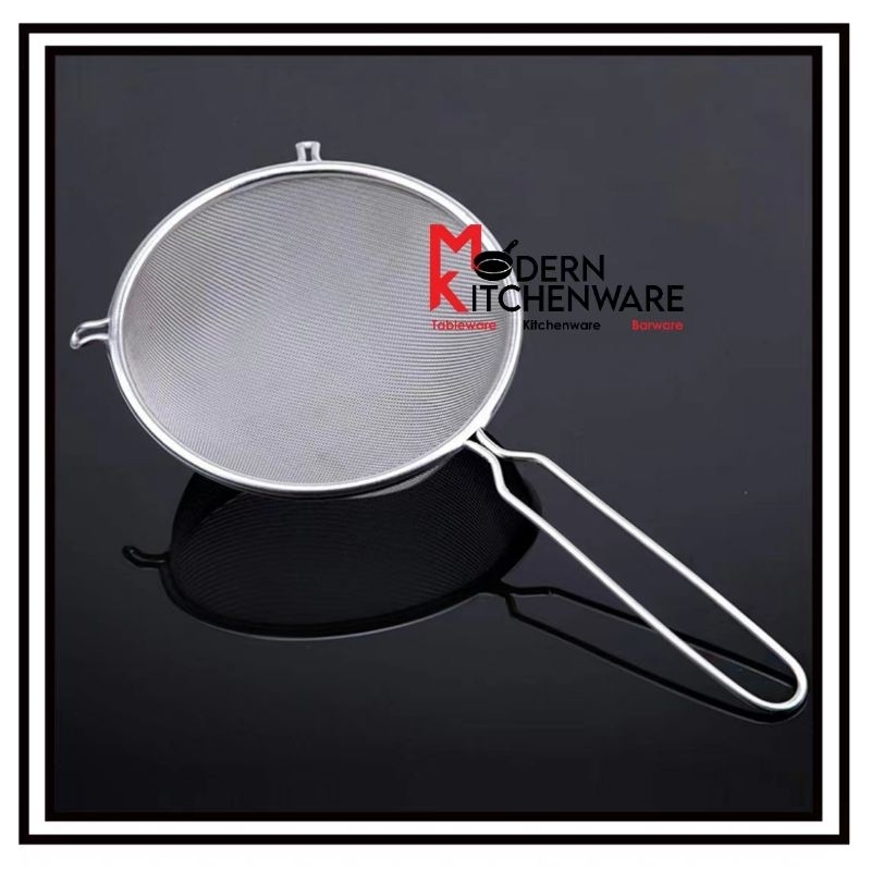 【ModernKitchenware】Stainless Steel Fine Mesh Strainer Flour Strainer ...