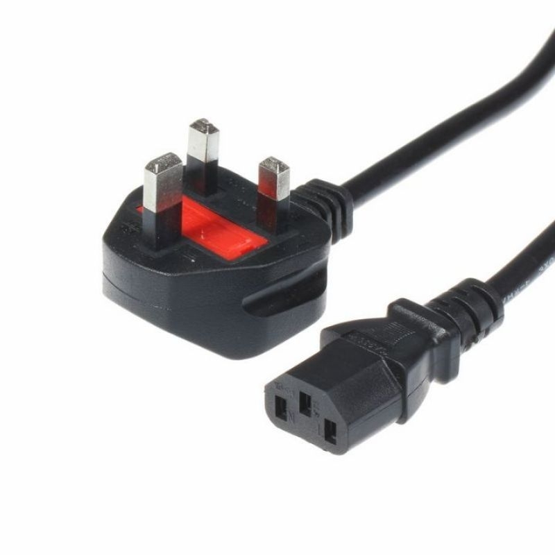 3 Pin UK Plug Power Cord 1.5m Power Cable For Printer Fax Monitor with ...