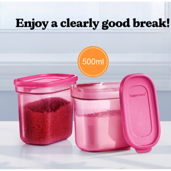 TUPPERWARE Umami Collection Set 500ml / Shelf Savers with Spoon 840ml ...