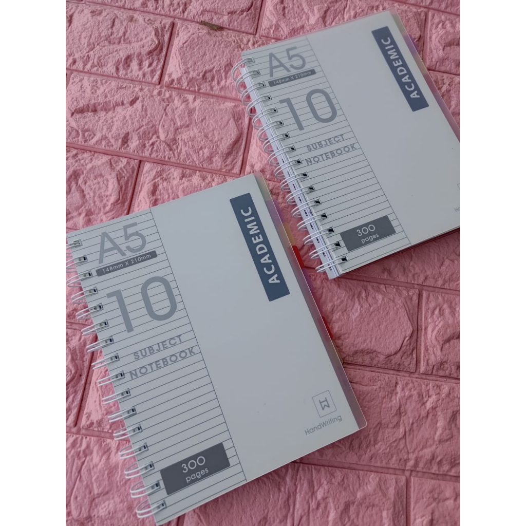Handwriting A5 5 Subject Flagship Series Notebook ( 300pages ) | Shopee ...