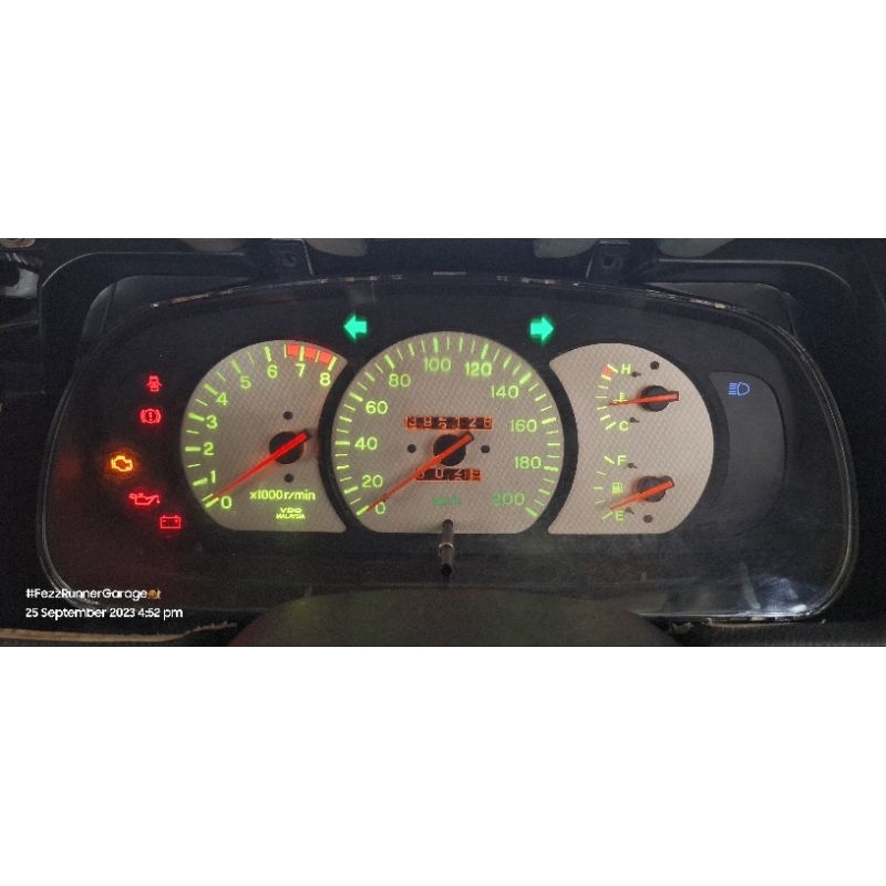 PUTIH Meter Proton Wira/Satria/Arena 1.5 MMC/VDO Manual (White ...