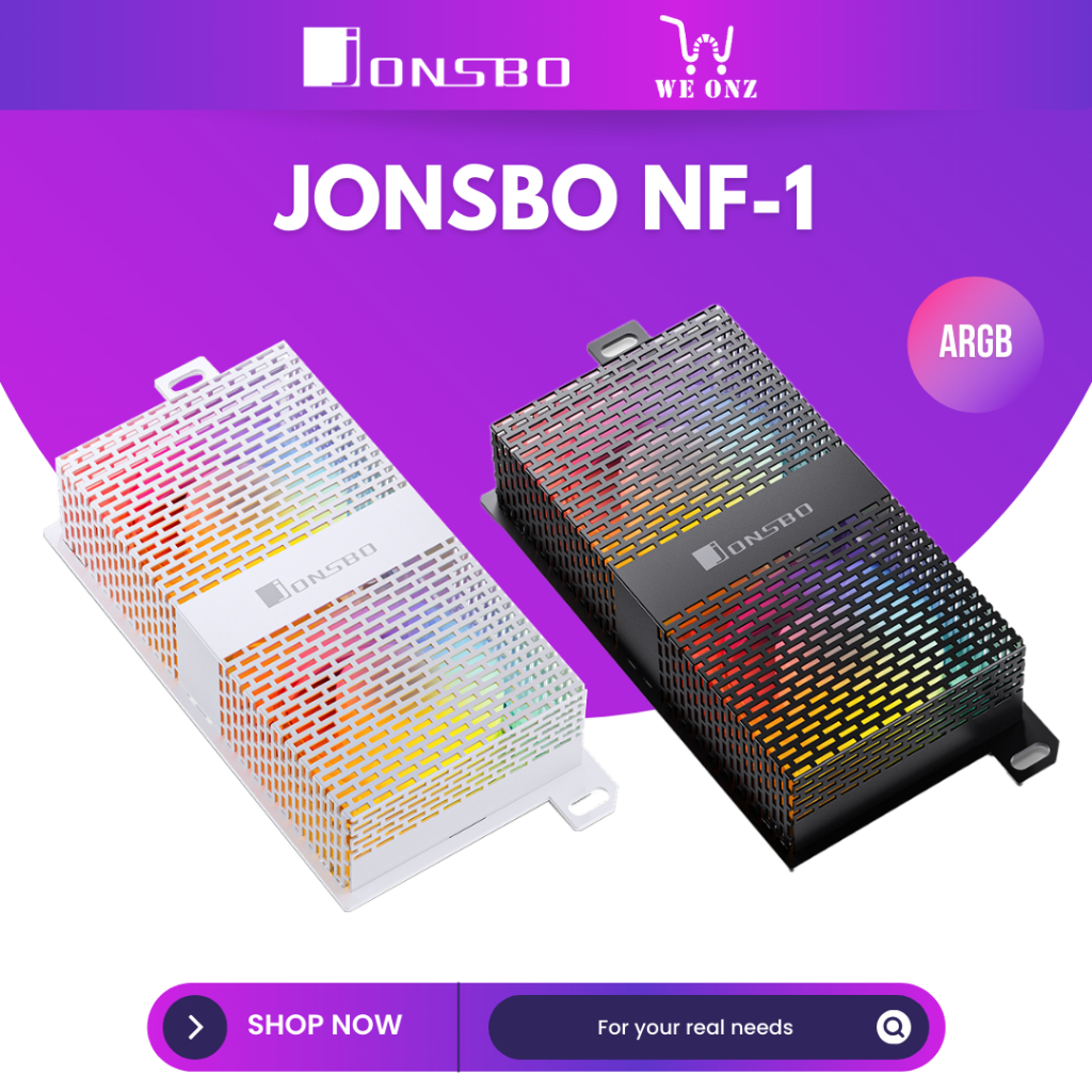 [LOCAL SELLER] JONSBO NF-1 ARGB RAM Cooler 5V 3PIN Dual Fan | Shopee ...