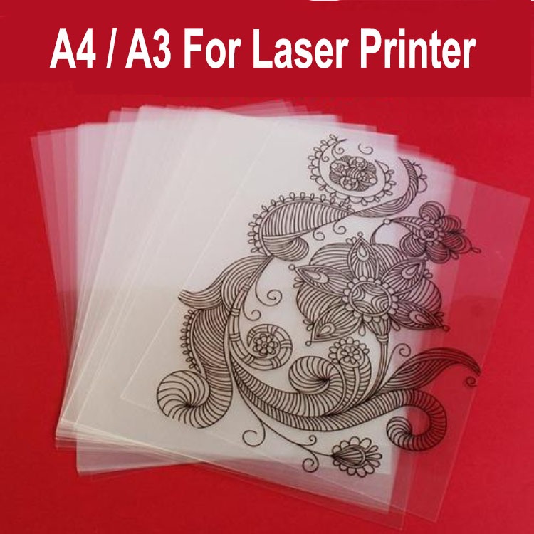 A4 / A3 Laser Transparency Film For / silkscreen / Rubber Stamp (10pcs ...