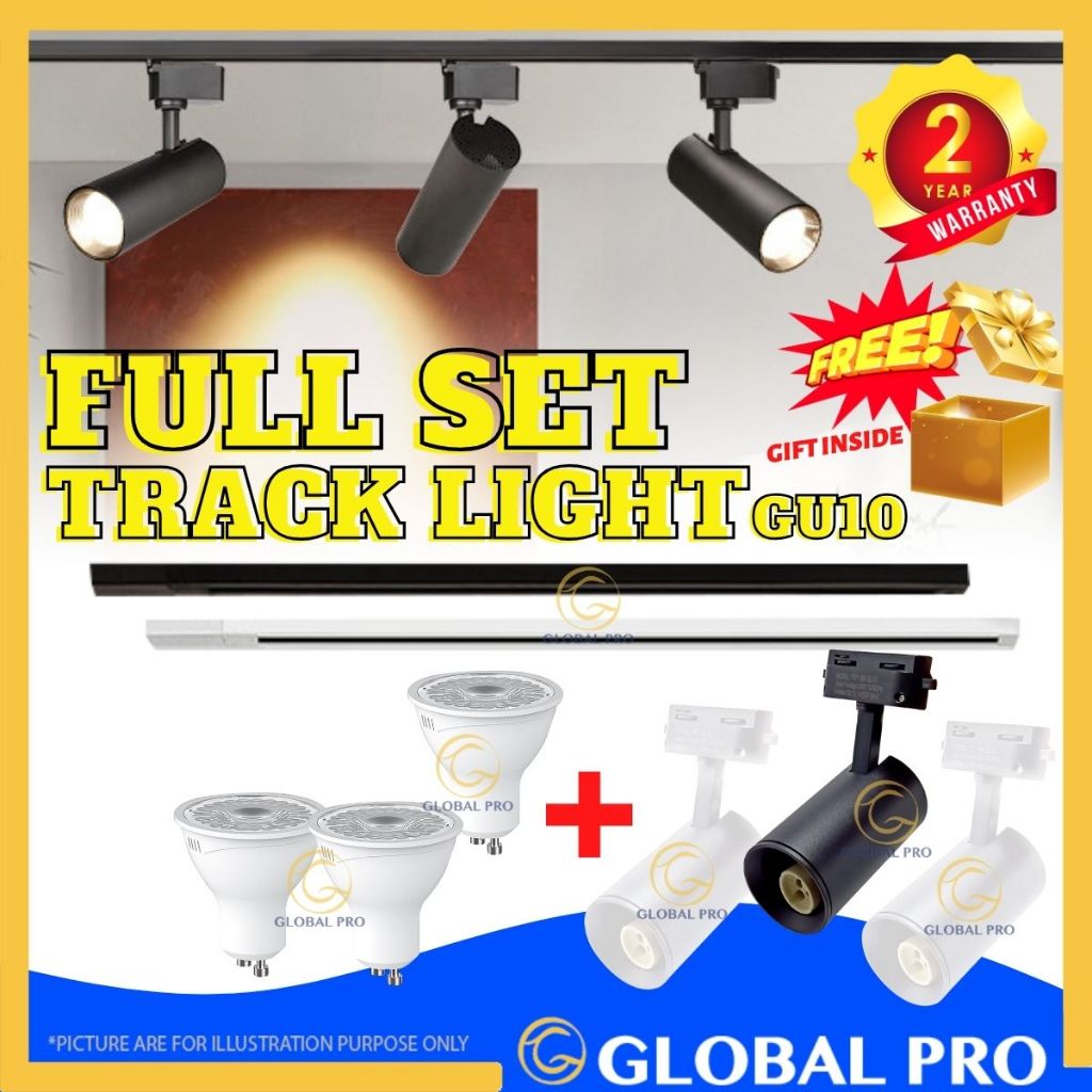 [FULL SET] GLOBAL PRO Track Light Set Spotlight Lighting LED Lighting ...