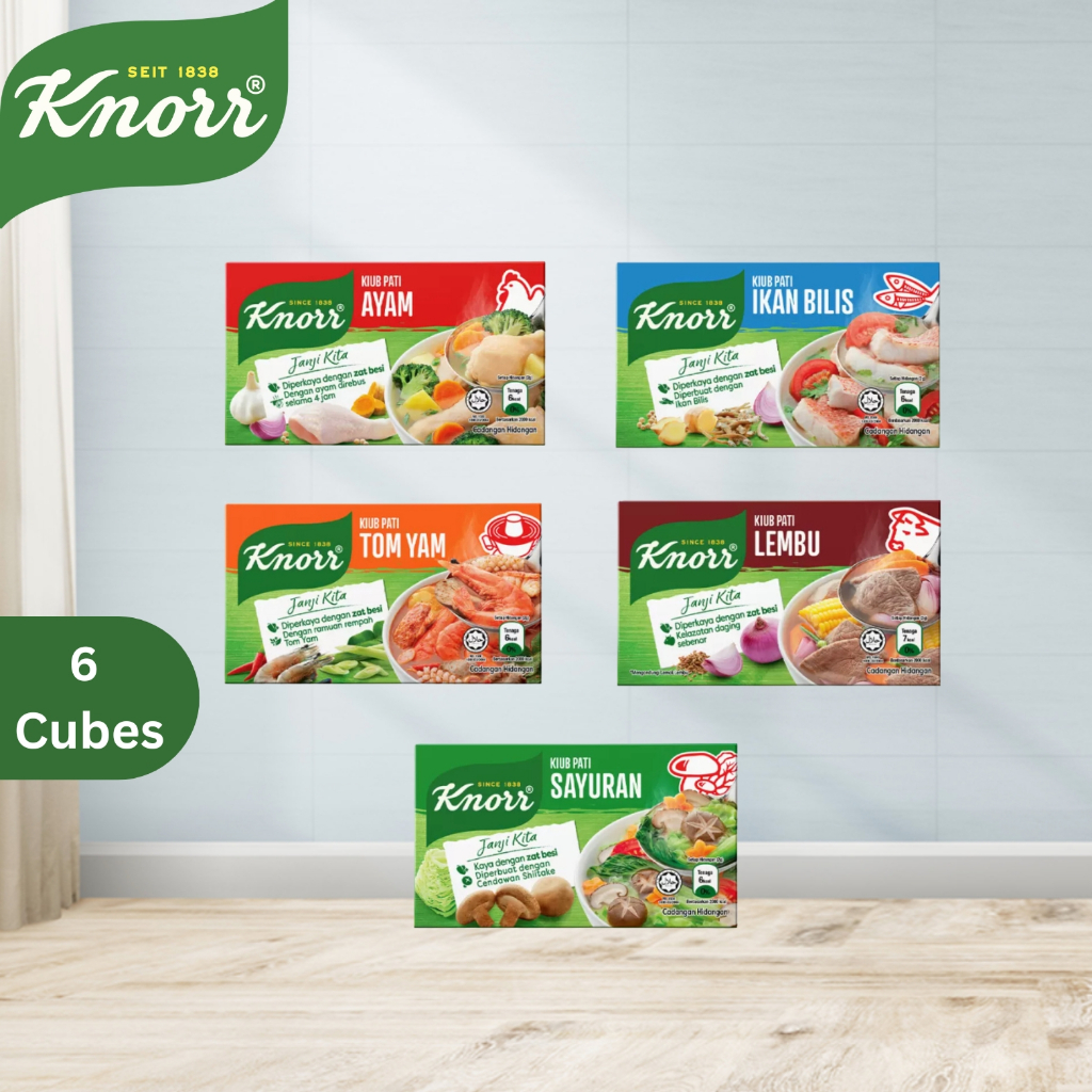 Knorr Kuib Pati Chicken / Ikan Bilis / Tomyum / Beef 60g | Shopee ...
