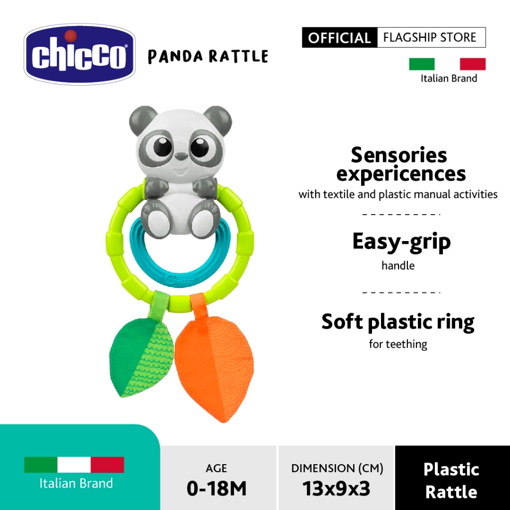 Chicco Toy Panda Rattle | Shopee Philippines