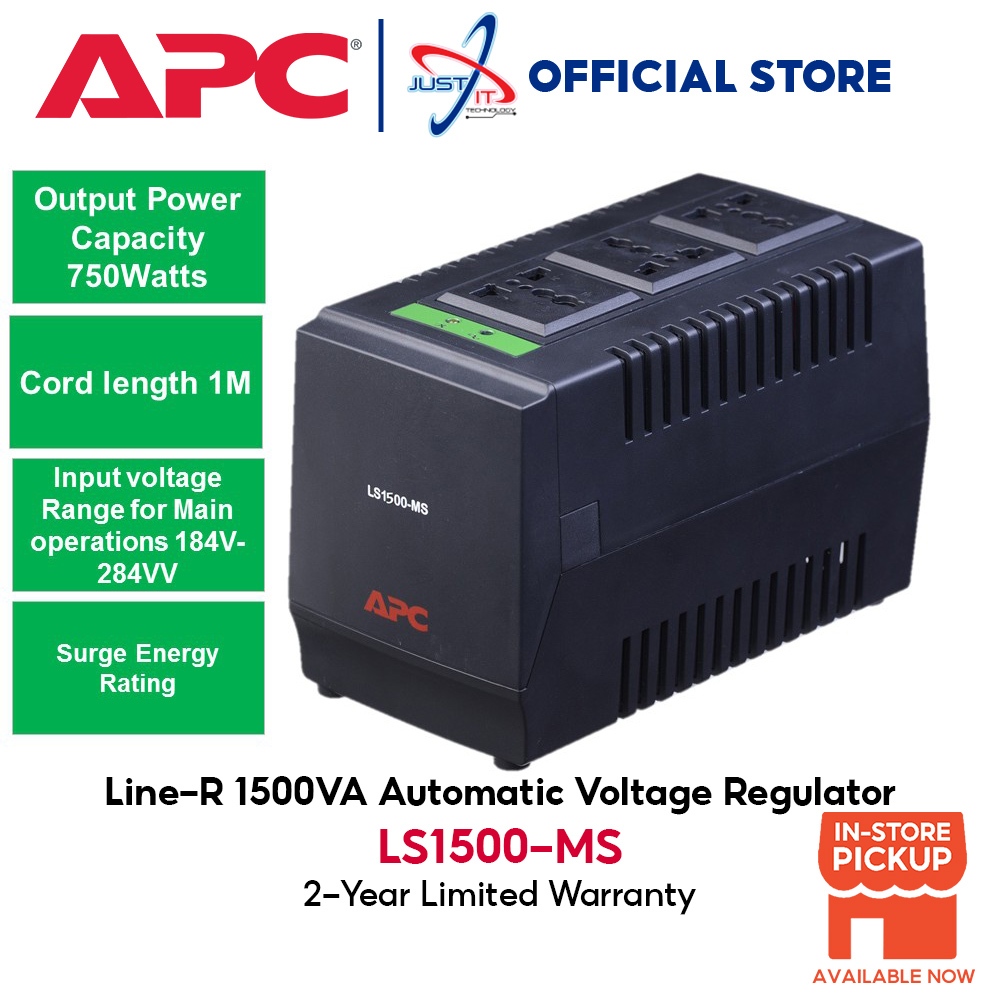 APC AVR LS1000-MS 1000VA 230V / LS1500-MS 1500VA 240V LINE-R AUTOMATIC ...