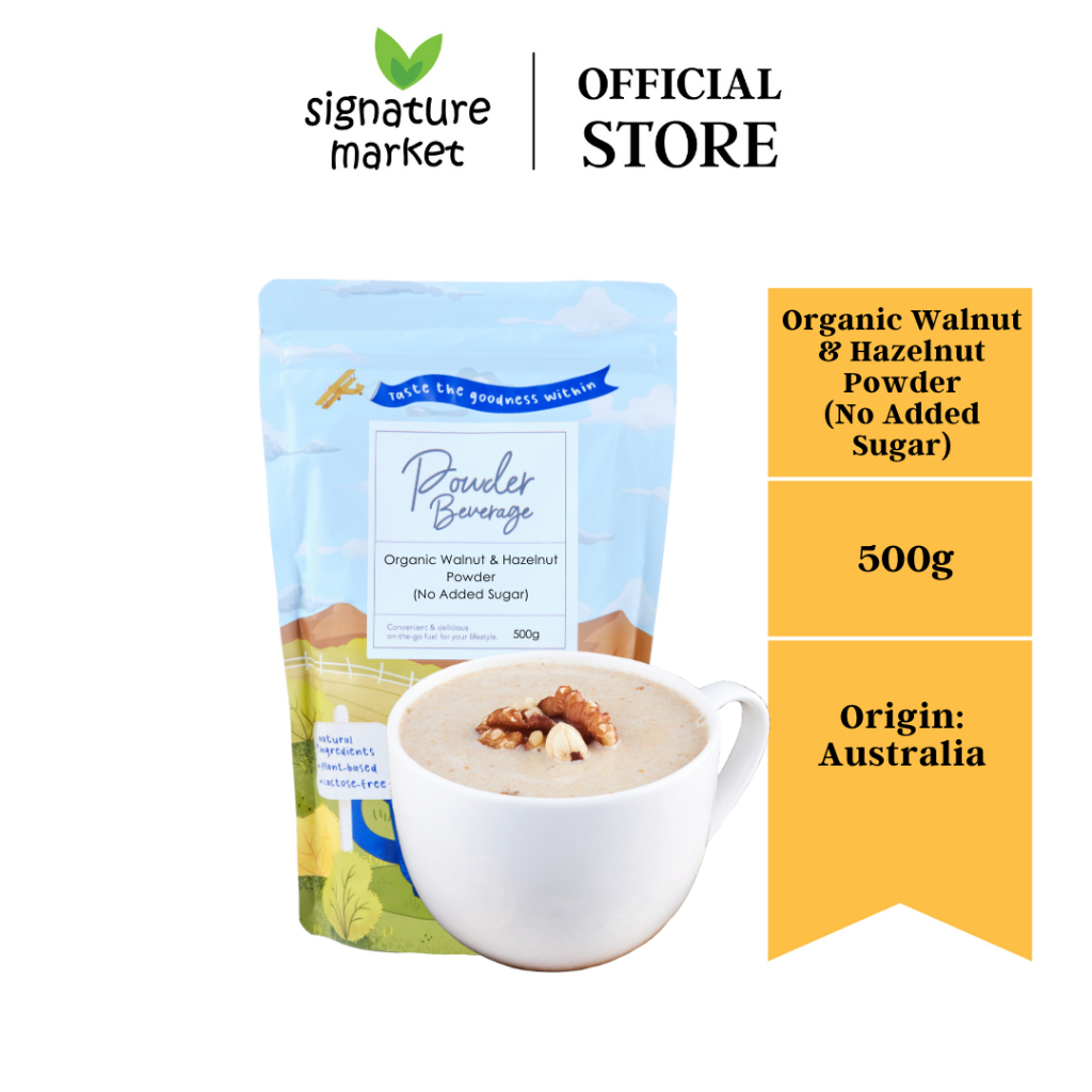 Signature Market Organic Walnut & Hazelnut Powder (No Added Sugar ...