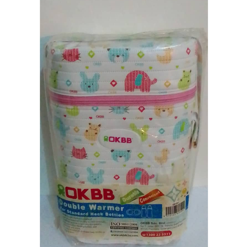 OKBB Double Warmer Storage Bag For Standard Neck Bottles (Pink/Blue ...