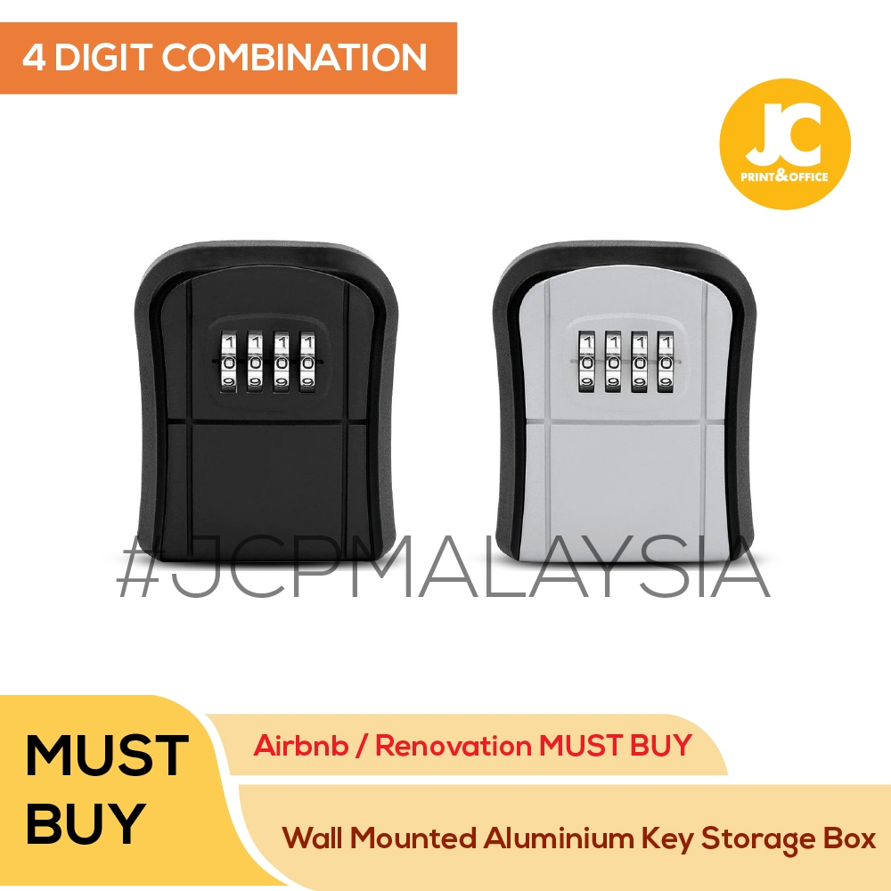 JCP x Wall Mounted Metal Key Box Combination Keys Box 4 Digit Code ...