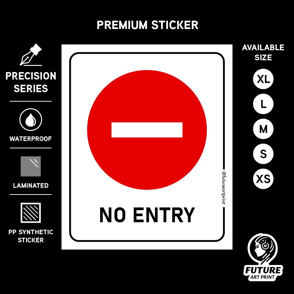 No Entry. Staff Only. Premium Sticker Sign Notice Signage. Do Not Enter ...