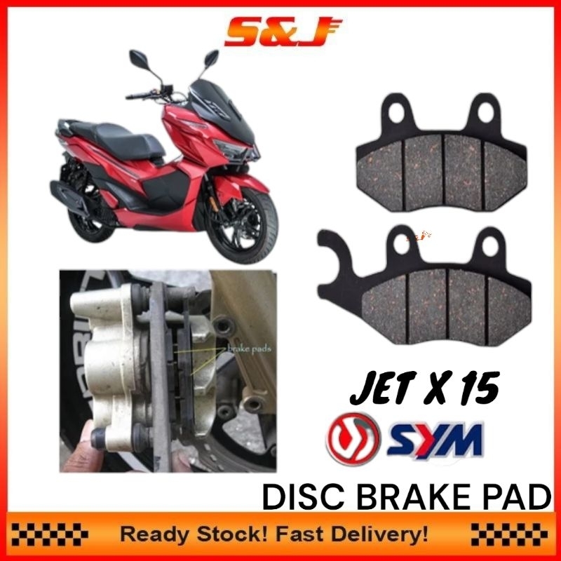 SYM JET X 15 JET 150 FRONT REAR DISC BRAKE PAD DISK BRAKE PAD OEM ...