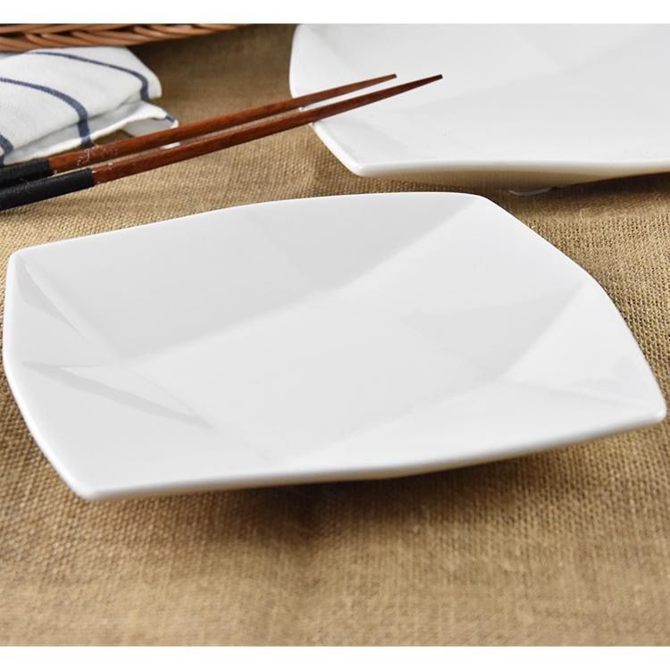 porcelain 6“ square pasta plate / 6” 9-CASE PLATE / 6“ 内旋放盘 | Shopee ...