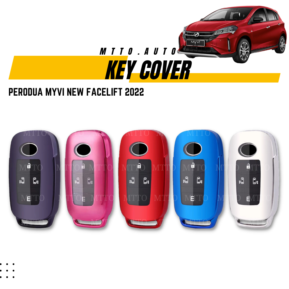 MTTO Perodua Myvi New Facelift 2022 Car Key Cover Remote Case ...
