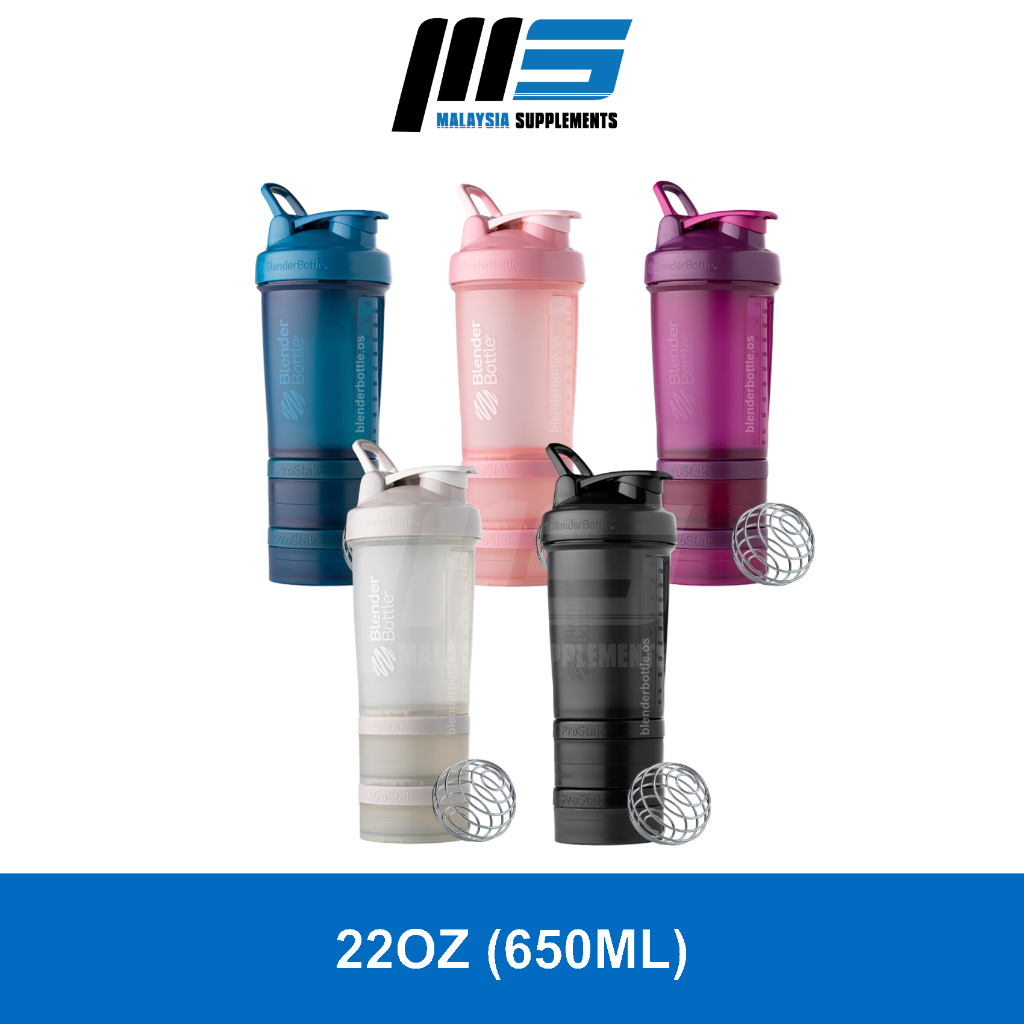 Blenderbottle Prostak 22oz Protein Shakers Carry Loop Leak Proof Pill ...