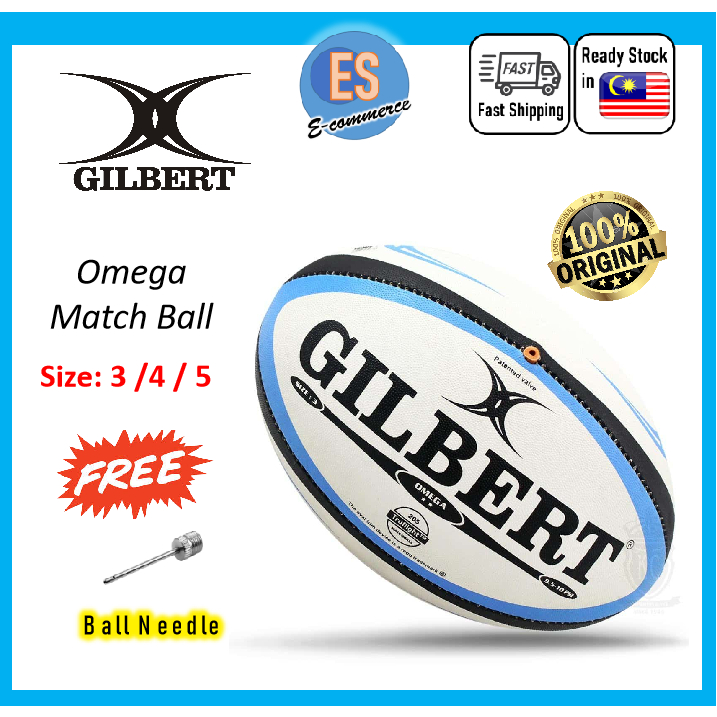 GILBERT RUGBY MATCH BALL FREE BALL NEEDLE | Shopee Philippines
