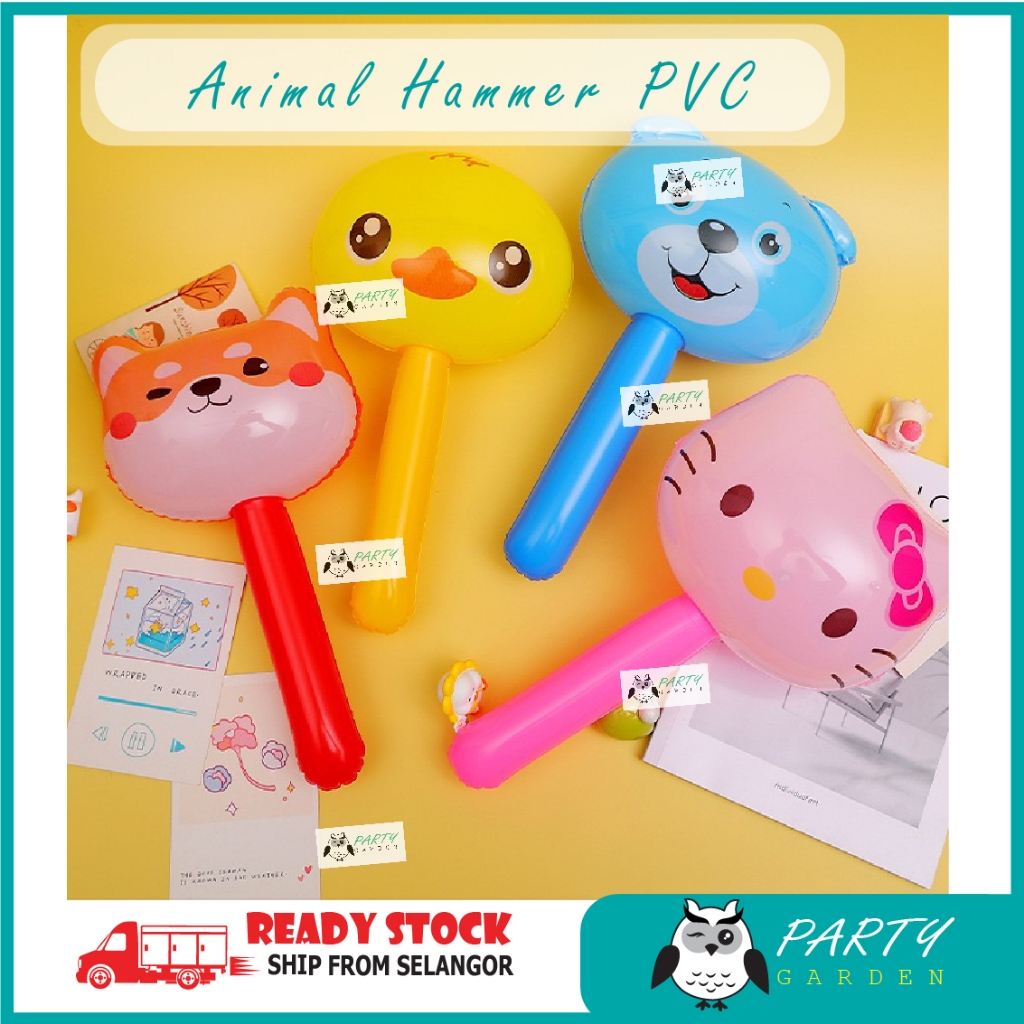Animal Cartoon Inflatable Hammer PVC with bell inside | Shopee Philippines