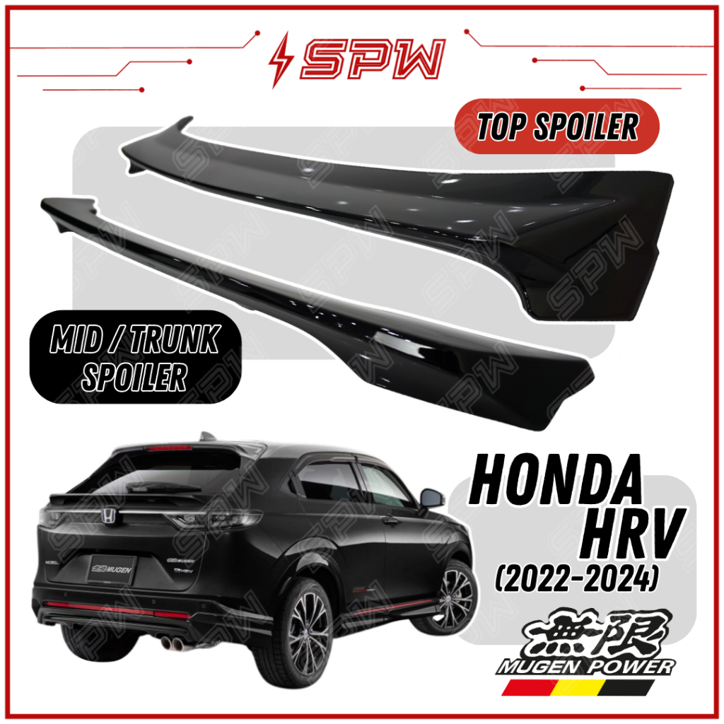 Honda HRV / Vezel (2022-2024) MUGEN Spoiler Top Mid Rear Trunk Ducktail ...
