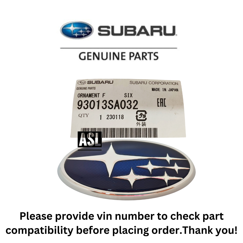 Subaru Front Emblem 93013SA032 Exiga Impreza WRX STI Legacy Outback ...