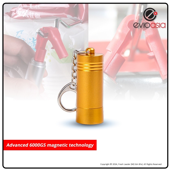 6000GS GOLD Magnetic Detacher Key Magnet Key For Anti Theft Stop Lock ...