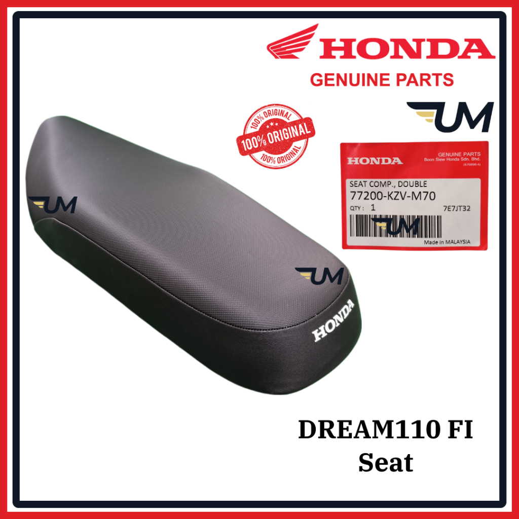 HONDA EX5 DREAM 110 / DREAM110 FI DOUBLE SEAT 77200-KZV-M70 CUSHION TEMPAT DUDUK KUSYEN CUSION ...