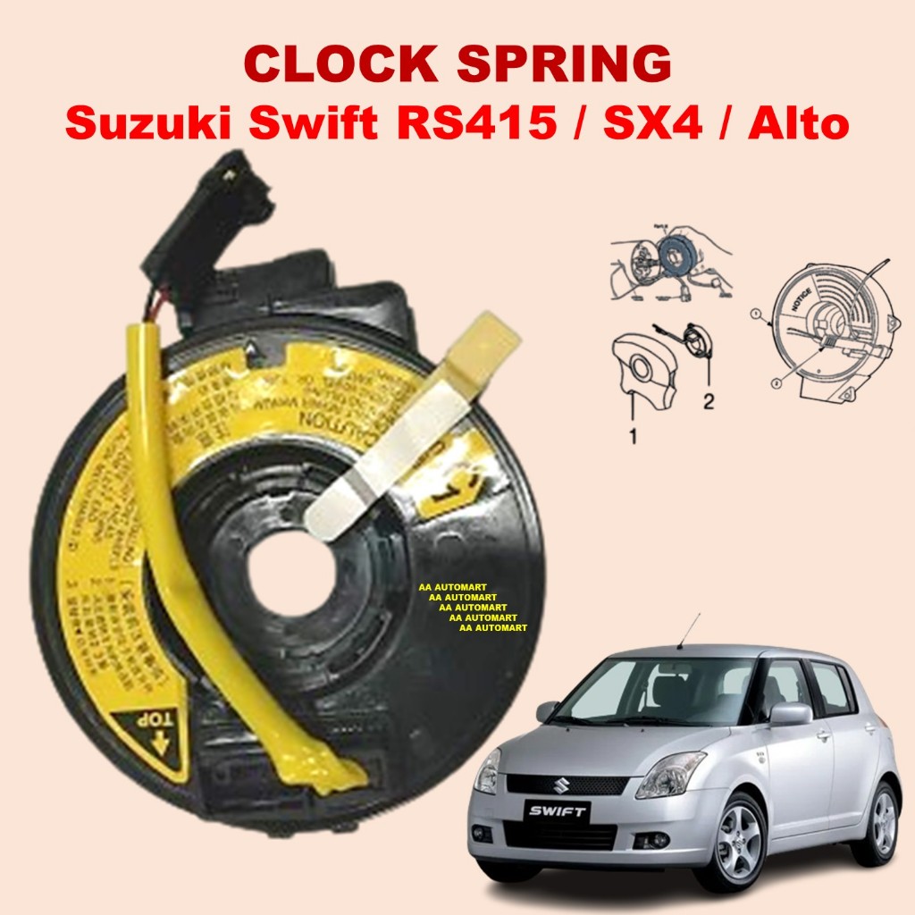 Suzuki Swift RS415 / SX4 / Alto Airbag Spring Cable Clock Spring ...