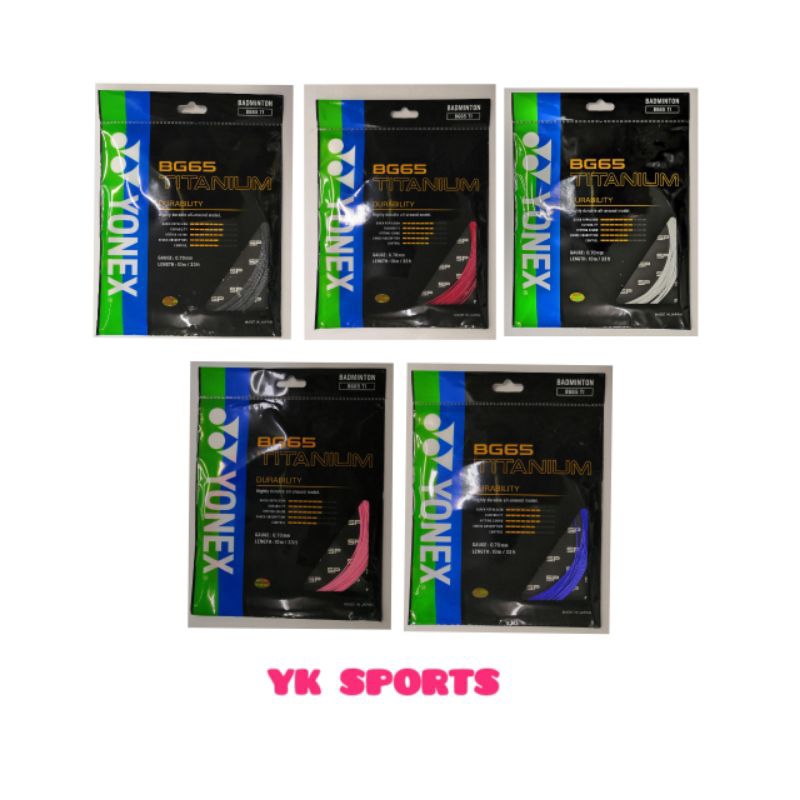 YONEX BG 65 TITANIUM BADMINTON STRING | Shopee Philippines